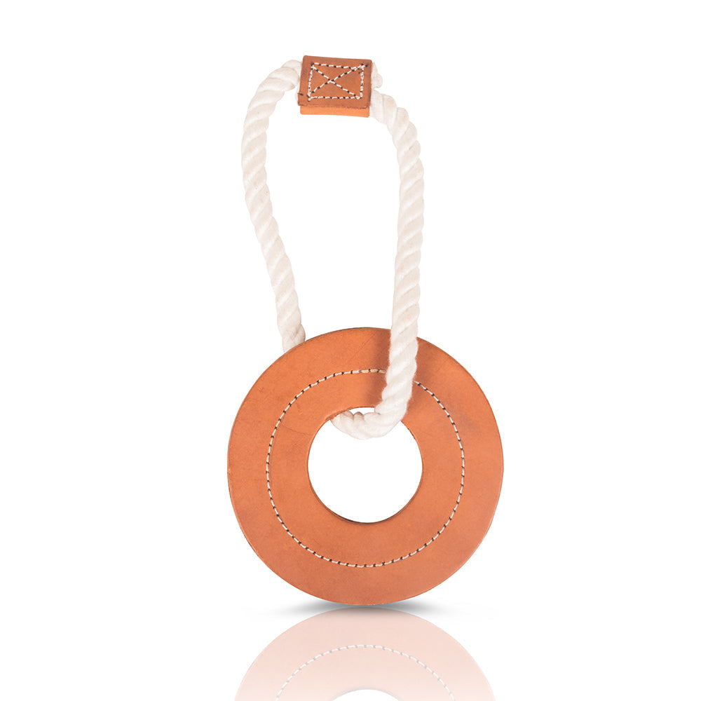 Circle Shape Suede and Rope Chew Toy – Pawpourri